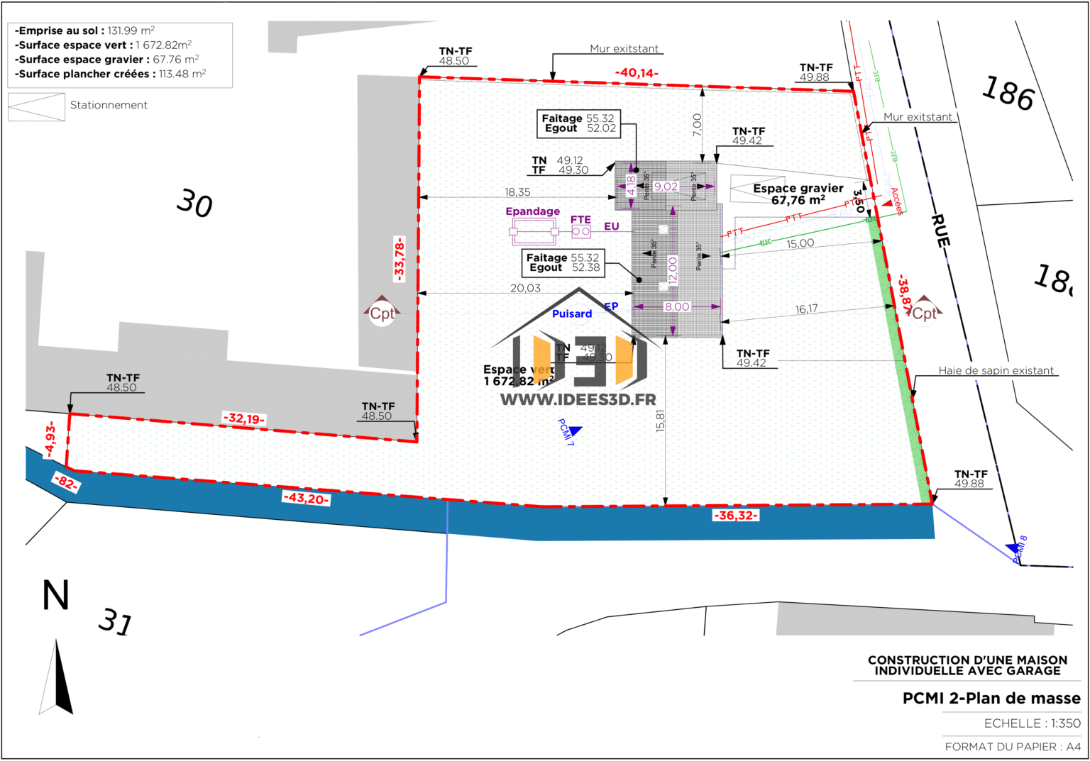 Plan de masse PCMI 02 ou DP2 - Idées 3D