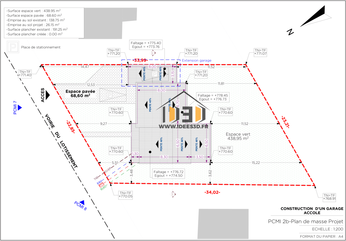 Plan de masse PCMI 02 ou DP2 - Idées 3D