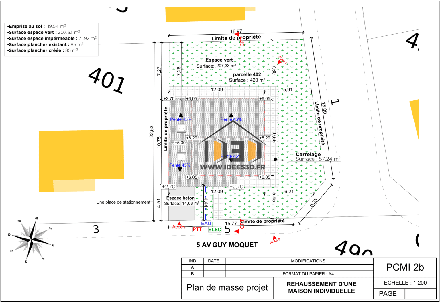 Plan de masse PCMI 02 ou DP2 - Idées 3D