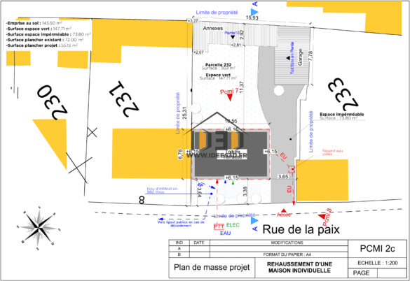 Plan de masse PCMI 02 ou DP2 - Idées 3D