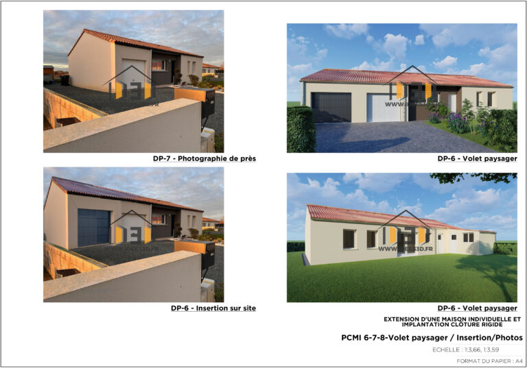 Plan de maison plain-pied – Idées 3D